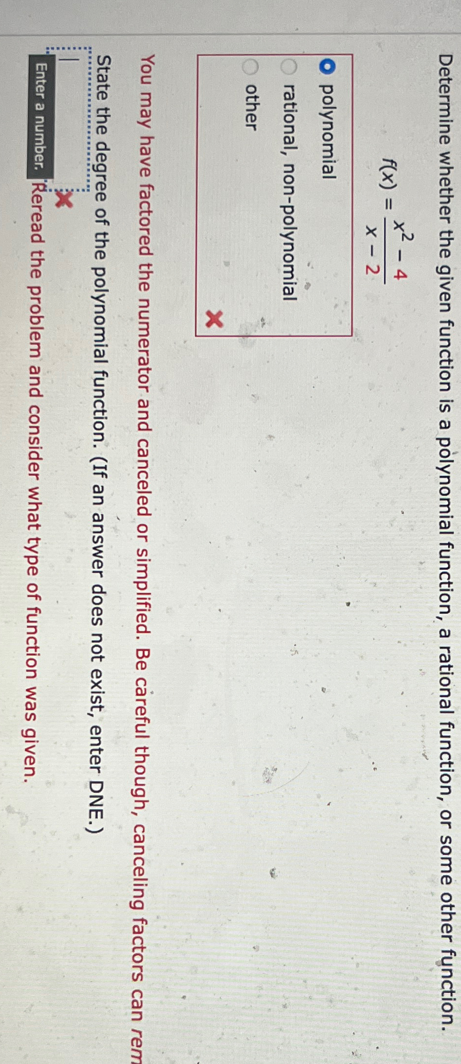 Solved Determine whether the given function is a polynomial | Chegg.com