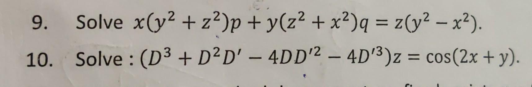 Solved solve the 10 number and note this question is from | Chegg.com
