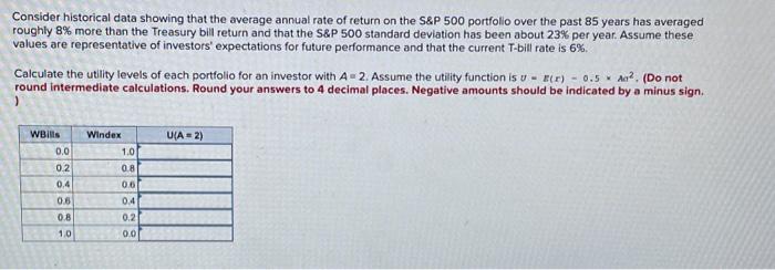 Solved Consider historical data showing that the average | Chegg.com