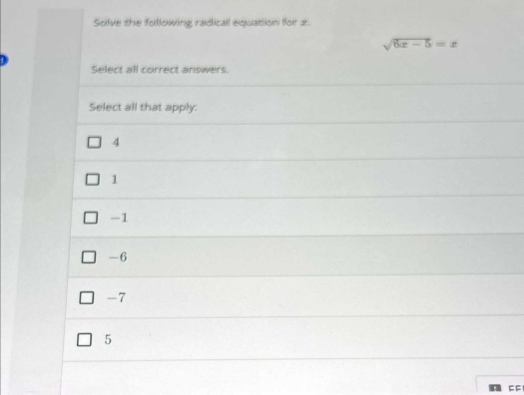 Solved Solve the following radical equation for | Chegg.com