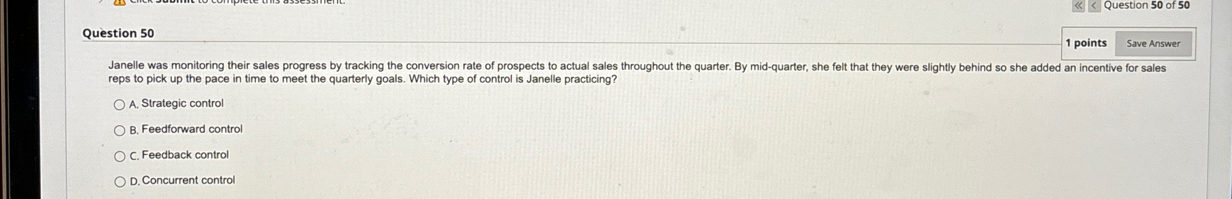 Solved Question 50 ﻿of 50Question 501 ﻿points reps to pick | Chegg.com