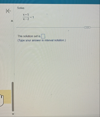 Solved Solve.x 5x-2