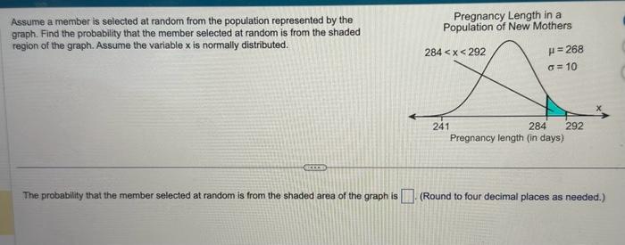 Solved Assume a member is selected at random from the | Chegg.com