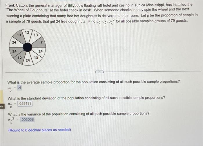 Solved Frank Catton, the general manager of Billybob's | Chegg.com