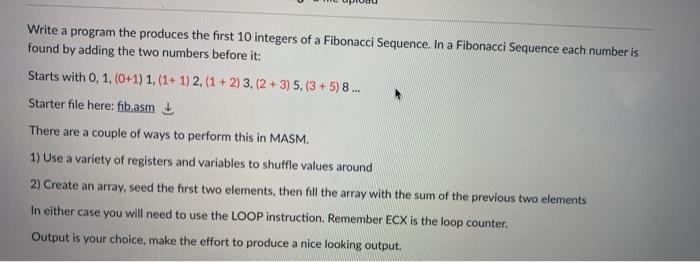 Solved Write a program the produces the first 10 integers of | Chegg.com