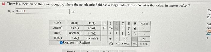 Solved (10\%) Problem 4: Two charges are placed on the x | Chegg.com