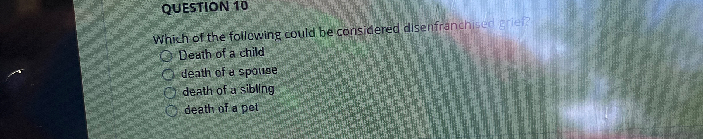Solved QUESTION 10Which of the following could be considered | Chegg.com