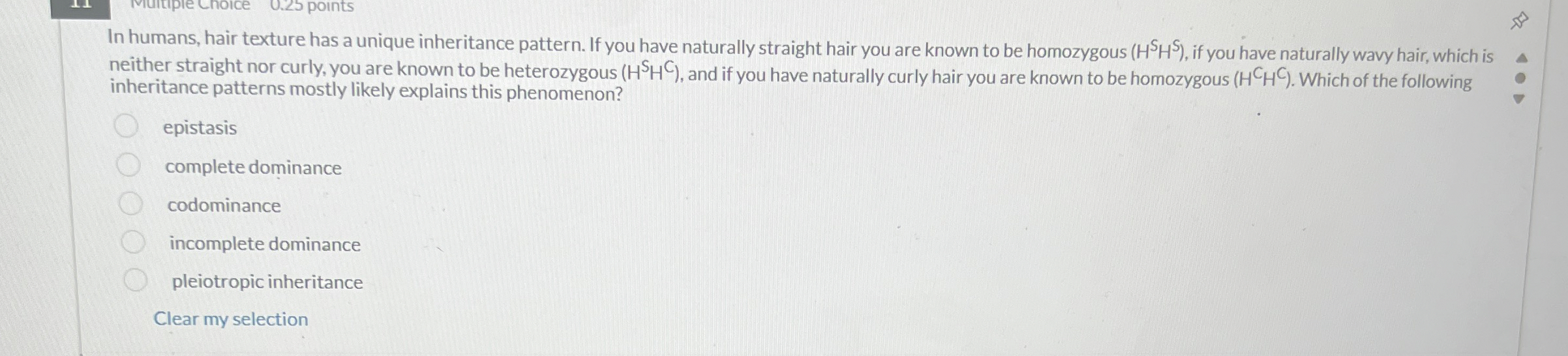 Solved In humans, hair texture has a unique inheritance | Chegg.com