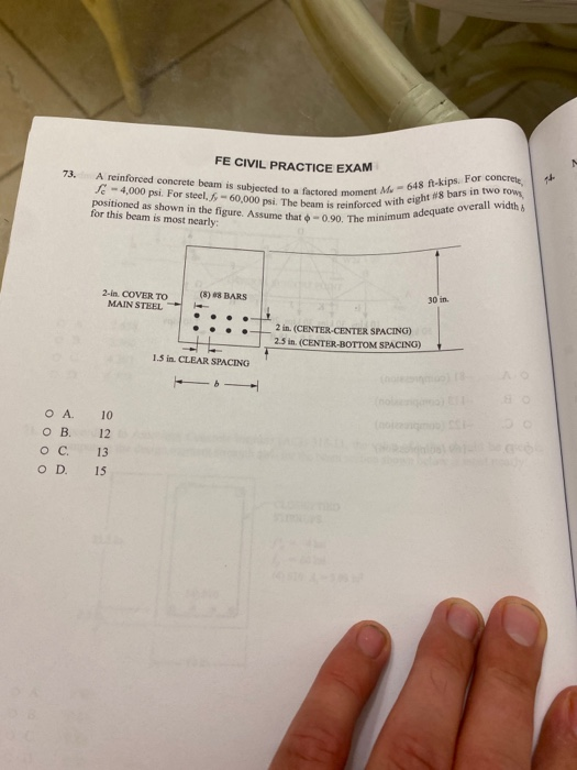 Solved A reinforced concrete beam is subjected to a factored | Chegg.com