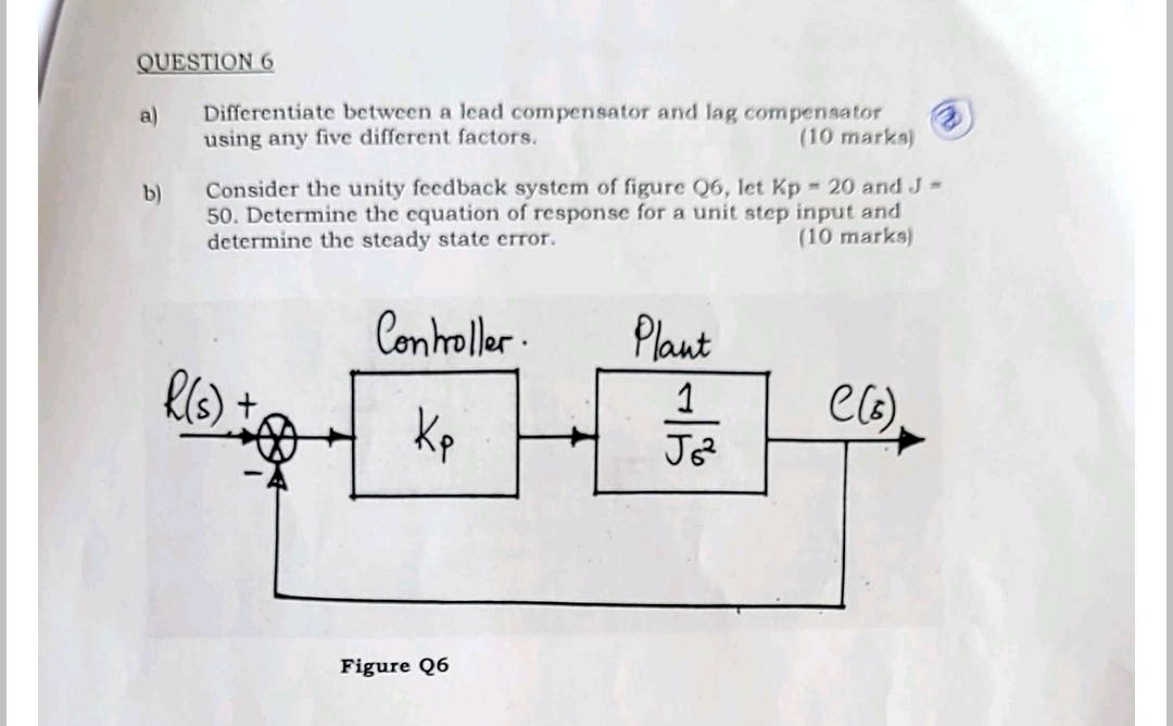 Solved QUESTION 6a) ﻿Differentiate between a lead | Chegg.com