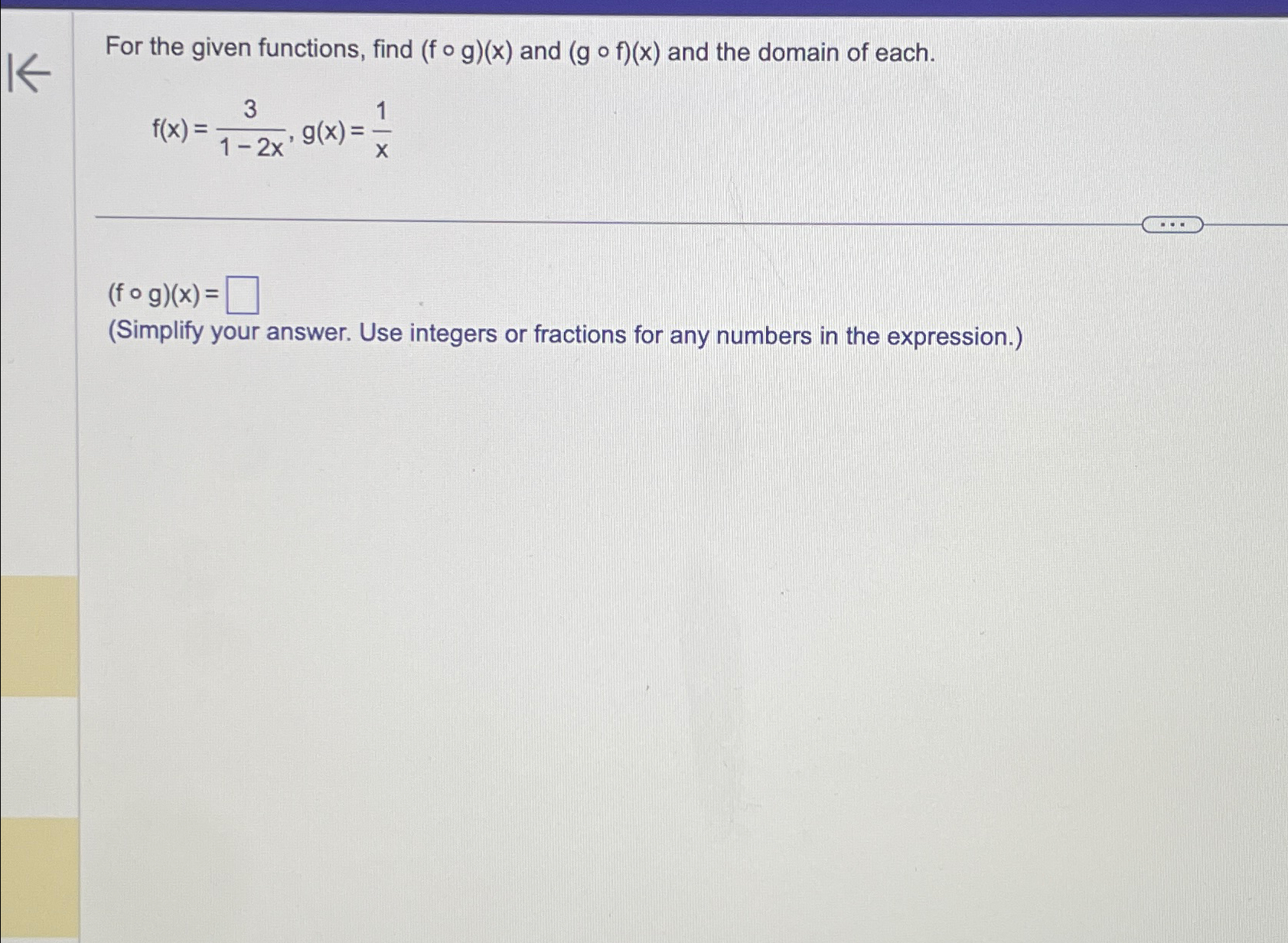 Solved For the given functions, find (f@g)(x) ﻿and (g@f)(x) | Chegg.com