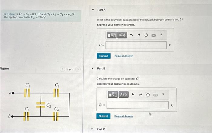 Solved Calculate the potential difference across capacitor | Chegg.com