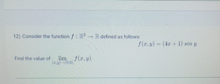 Solved Consider the function f:R2→R ﻿defined as | Chegg.com