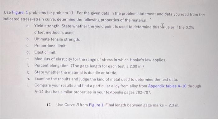 Solved Use Figure 1 problems for problem 17. For the given | Chegg.com