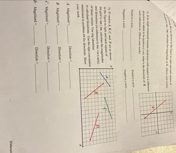 Solved 5). If an angle measured counter clockwise with | Chegg.com