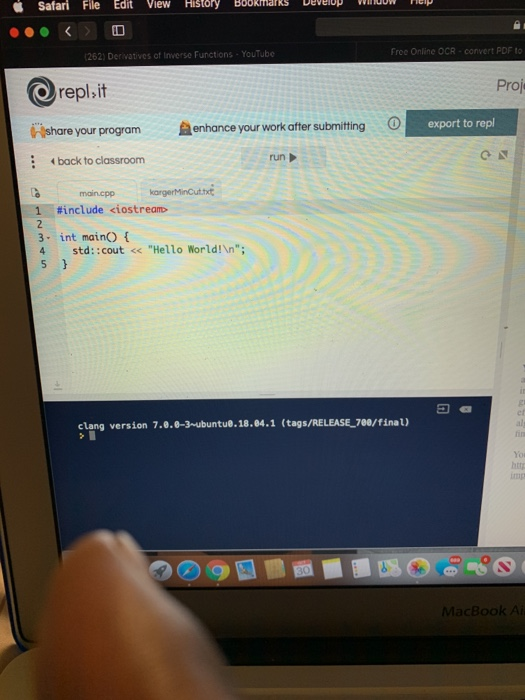repl.it - Project3 ect3 my repls student | Chegg.com