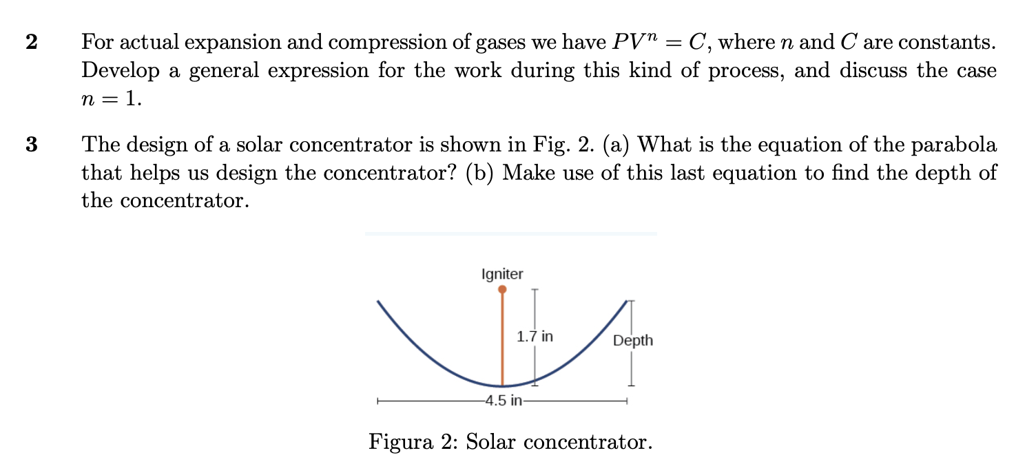 Solved 2, ﻿For actual expansion and compression of gases we | Chegg.com