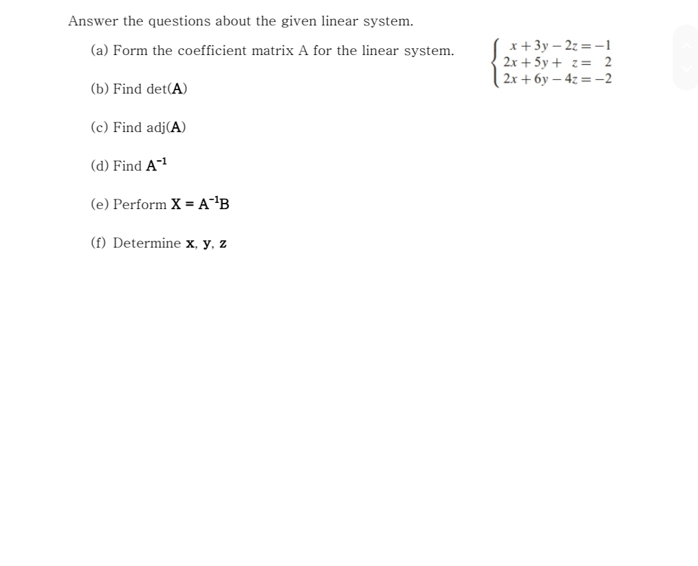 Solved Answer the questions about the given linear | Chegg.com