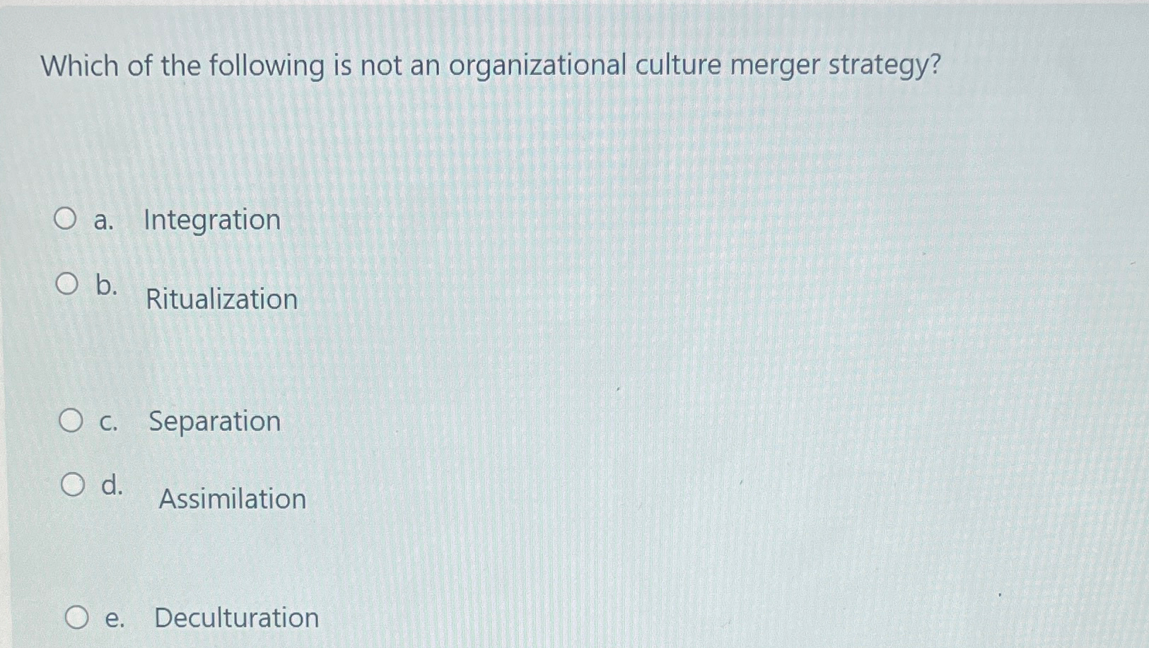 Solved Which of the following is not an organizational | Chegg.com