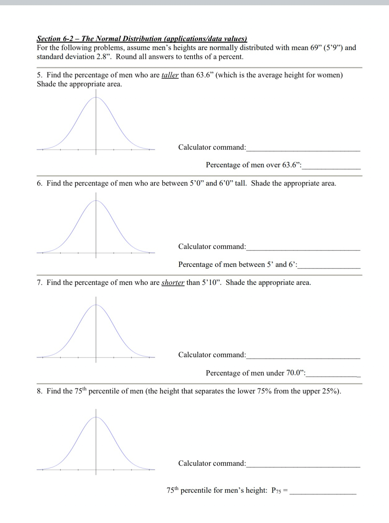 Solved Section 6-2 - ﻿The Normal Distribution | Chegg.com