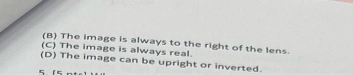 Solved 2. [5 pts] According to the lens maker's equation, | Chegg.com