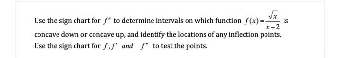 Solved Use the sign chart for f′′ to determine intervals on | Chegg.com