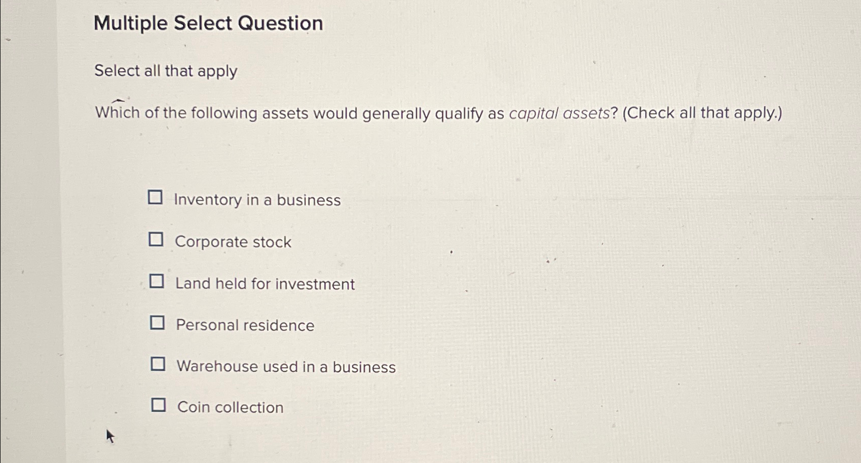Solved Multiple Select QuestionSelect all that applyWhich of | Chegg.com
