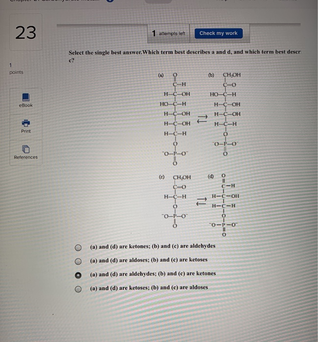 Solved 1 attempts left Check my work Select the single best | Chegg.com