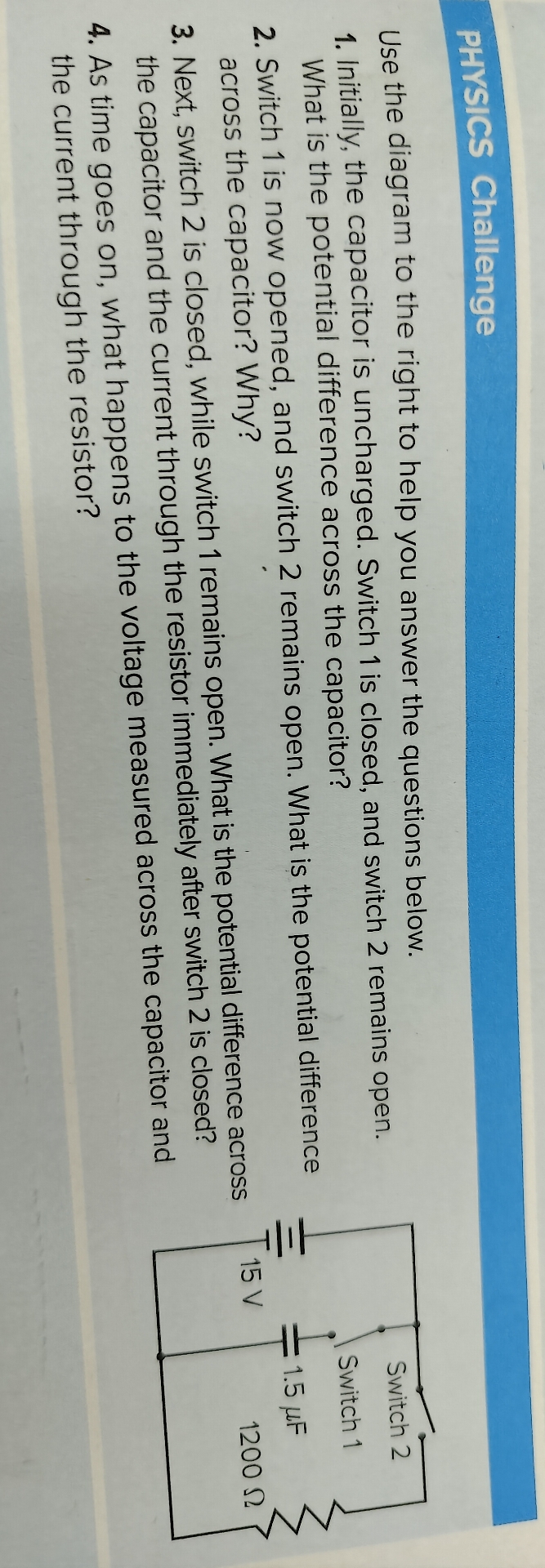 Solved PHYSICS ChallengeUse the diagram to the right to help | Chegg.com