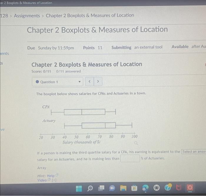 Solved Chapter 2 Boxplots And Measures Of Location Score
