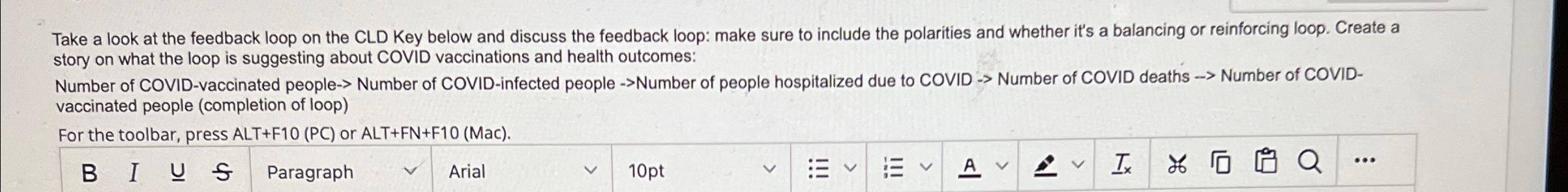 Solved Take a look at the feedback loop on the CLD Key below | Chegg.com