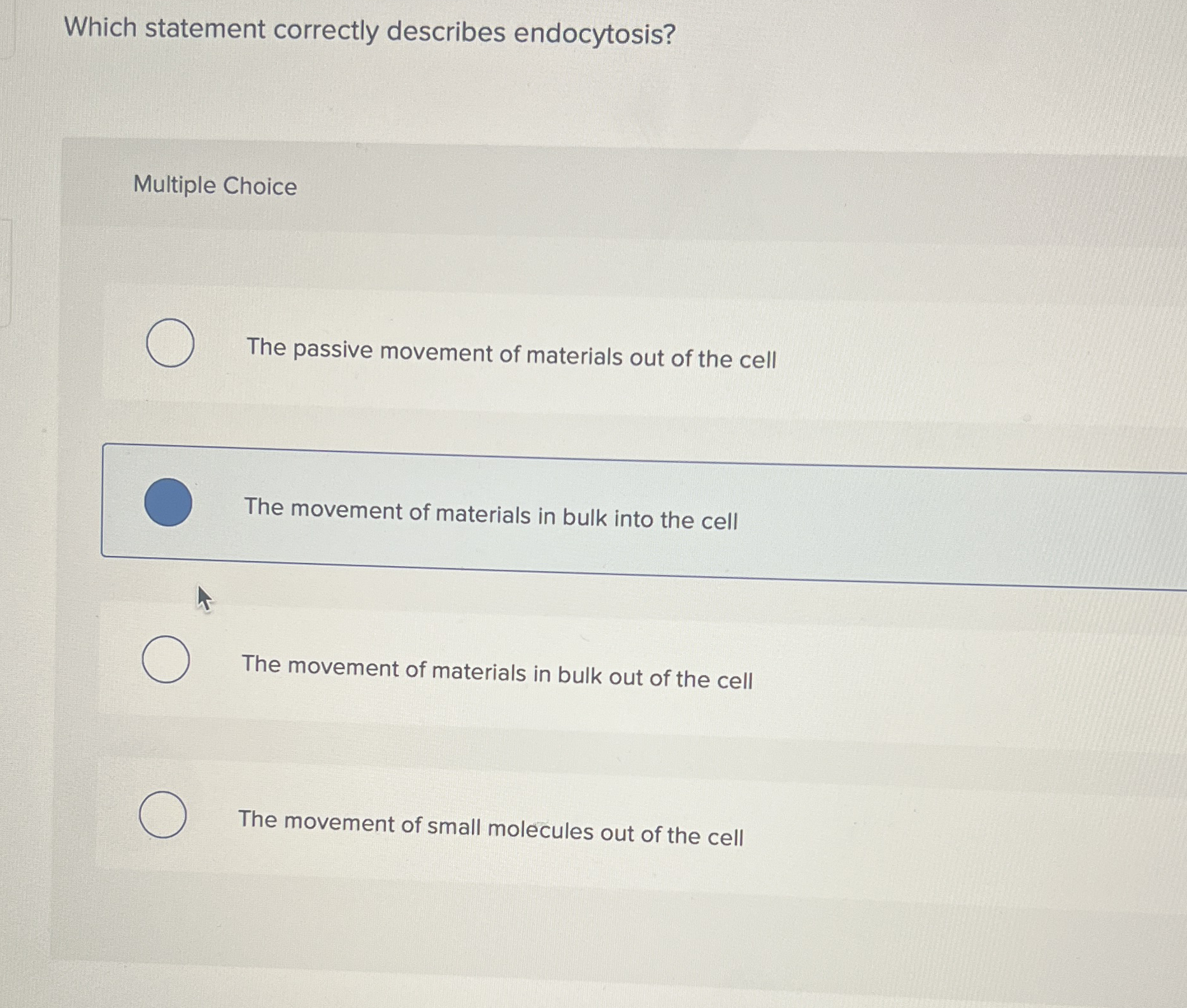 Solved Which statement correctly describes | Chegg.com