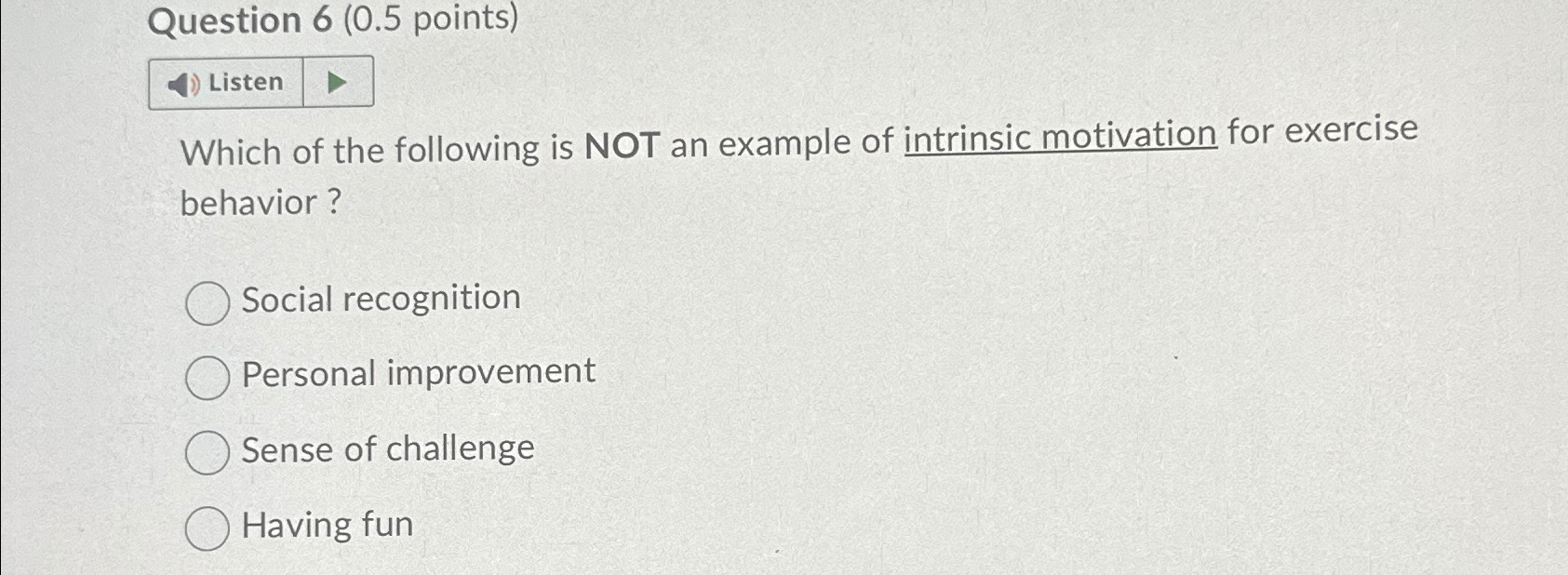 Solved Question 6 (0.5 ﻿points)ListenWhich of the following | Chegg.com