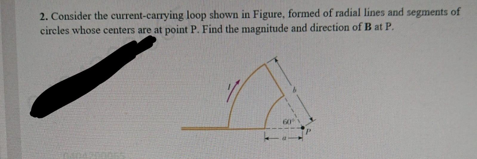 Solved 2. Consider the current-carrying loop shown in | Chegg.com