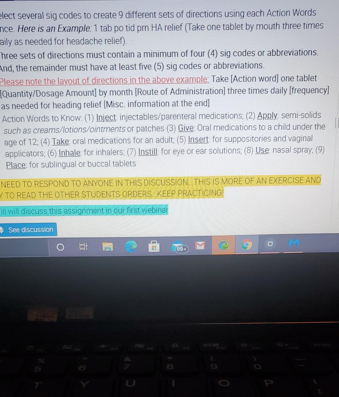 Solved elect several sig codes to create 9 different sets of | Chegg.com