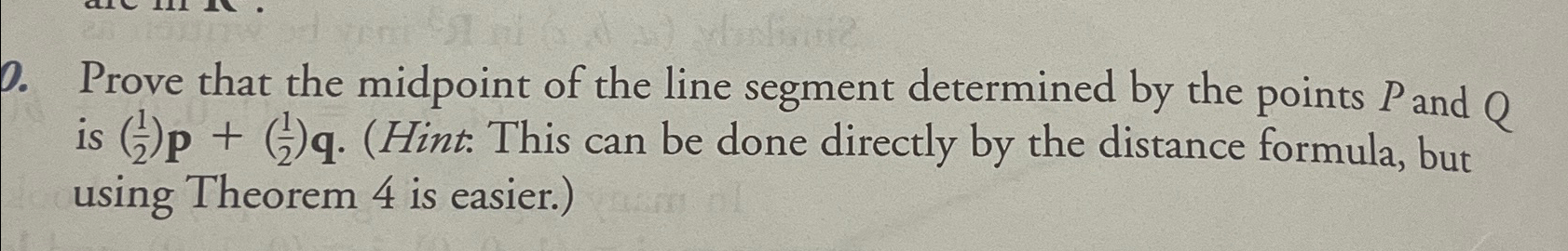 Solved Prove that the midpoint of the line segment | Chegg.com