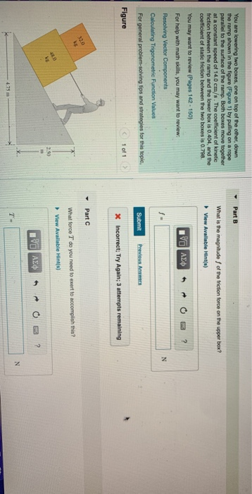 Solved You are lowering two boxes, one on top of the other, | Chegg.com