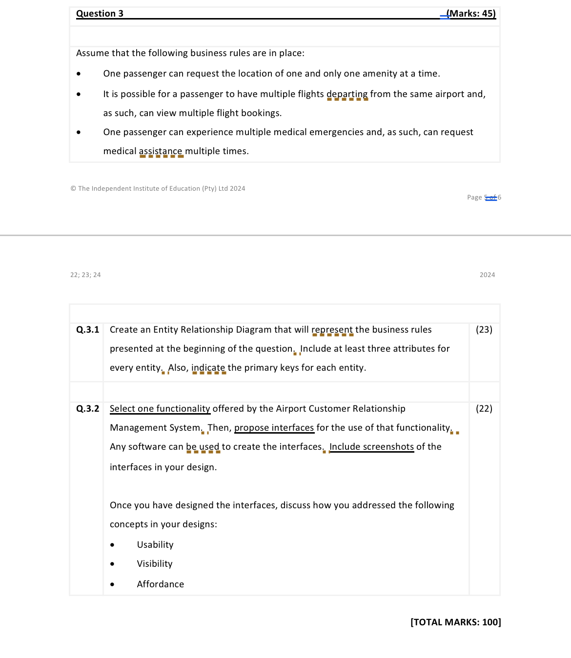 Solved Assume that the following business rules are in | Chegg.com