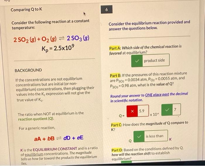 [solved] Consider The Equilibrium Reaction Provided And