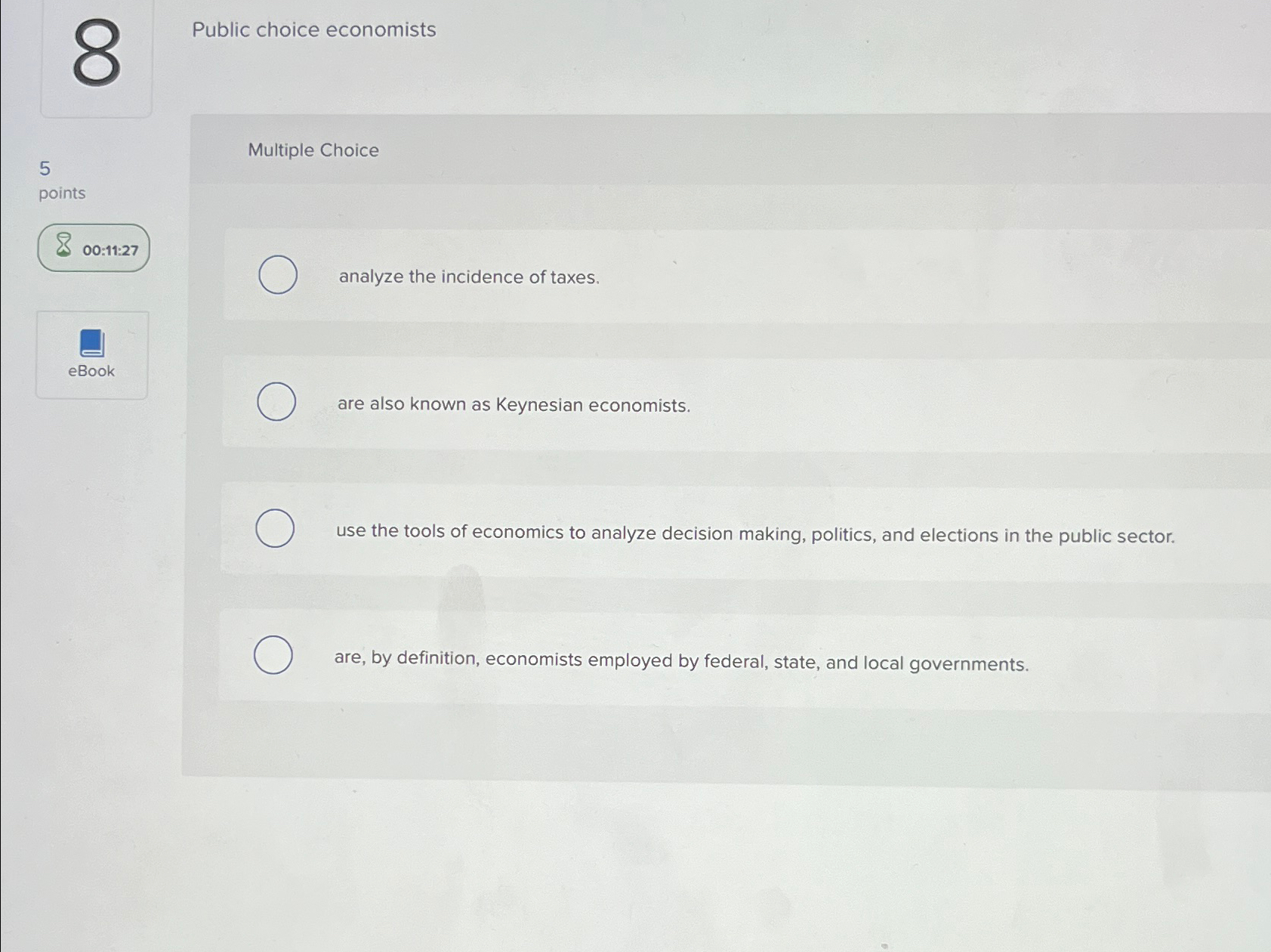 Solved Public choice economists5Multiple | Chegg.com
