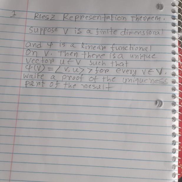 Solved 1 Riesz Representation Theopem. suppose v is a finite | Chegg.com