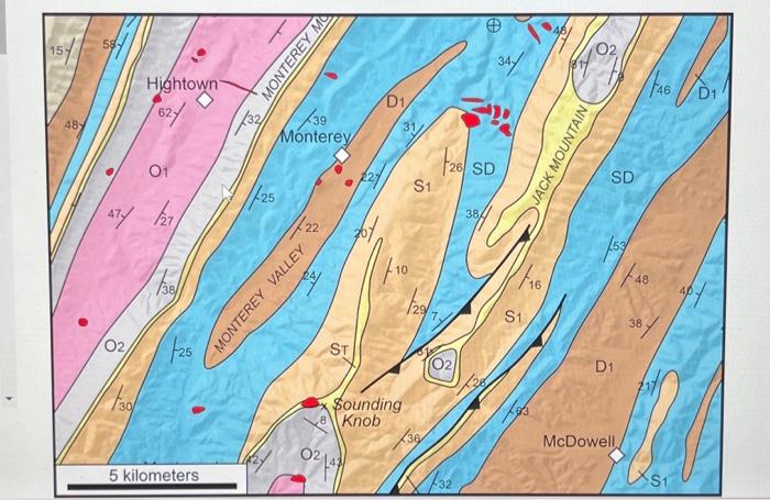 Solved What type of fault is displayed on this map? | Chegg.com
