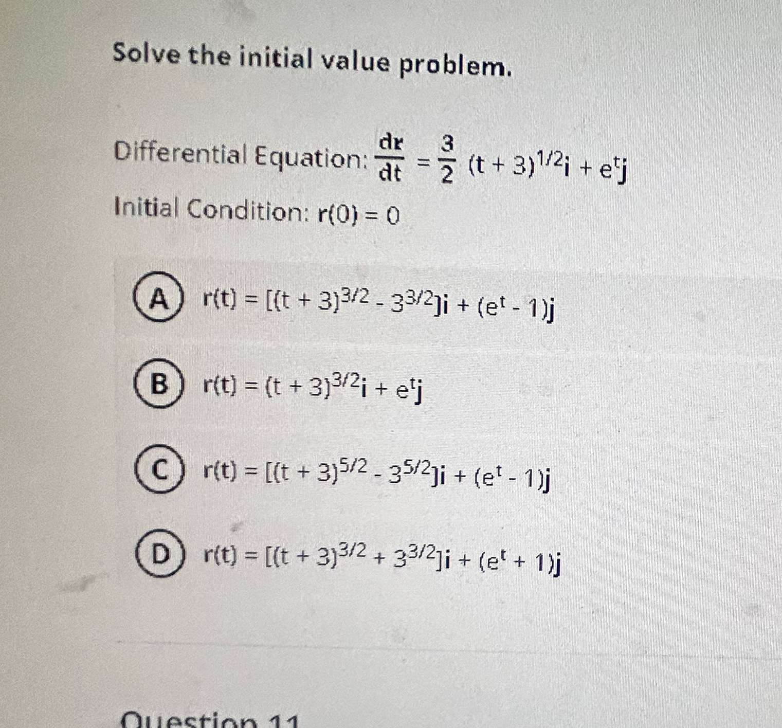 Solve the initial value problem.Differential | Chegg.com