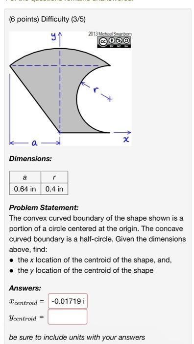 Solved (6 points) Difficulty (3/5) Dimensions: Problem | Chegg.com