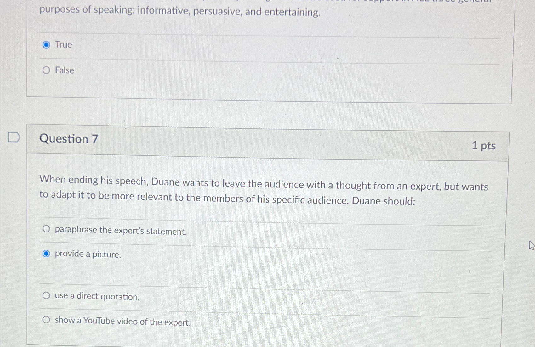 Solved purposes of speaking: informative, persuasive, and | Chegg.com