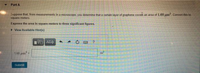 Solved When converting units that are squared, such as | Chegg.com