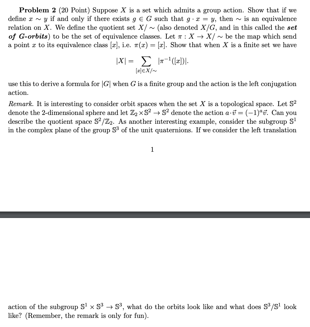 Solved Problem 2 (20 ﻿Point) ﻿Suppose x ﻿is a set which | Chegg.com