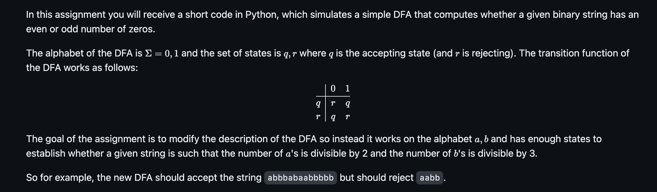 Solved # Usage: # python3 dfa.py 0110010# Write a | Chegg.com Solved # Usage: # python3 dfa.py 0110010# Write a | Chegg.com