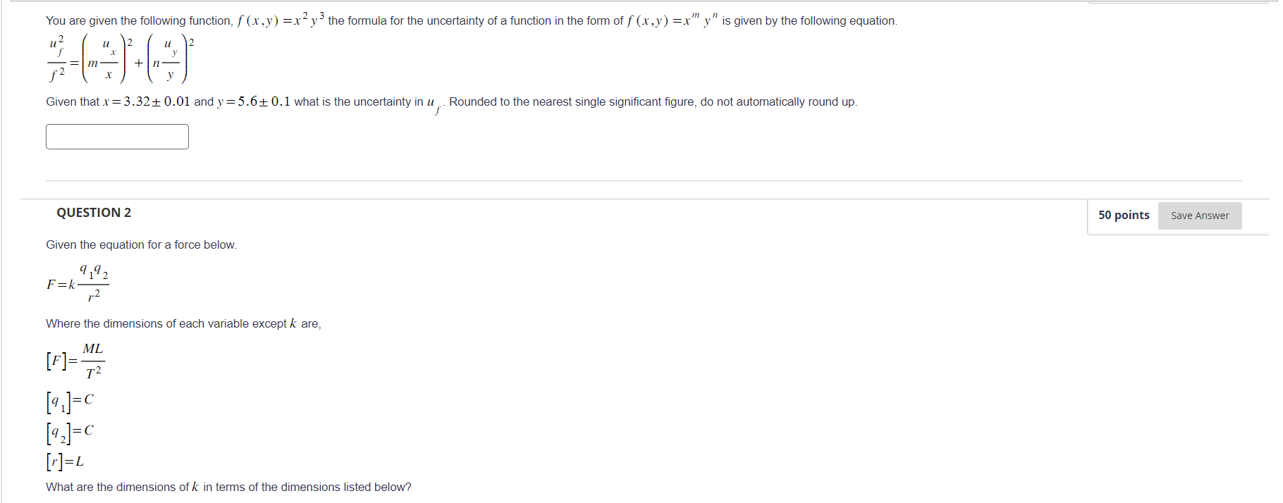 Solved You are given the following function, f(x,y)=x2y3 | Chegg.com