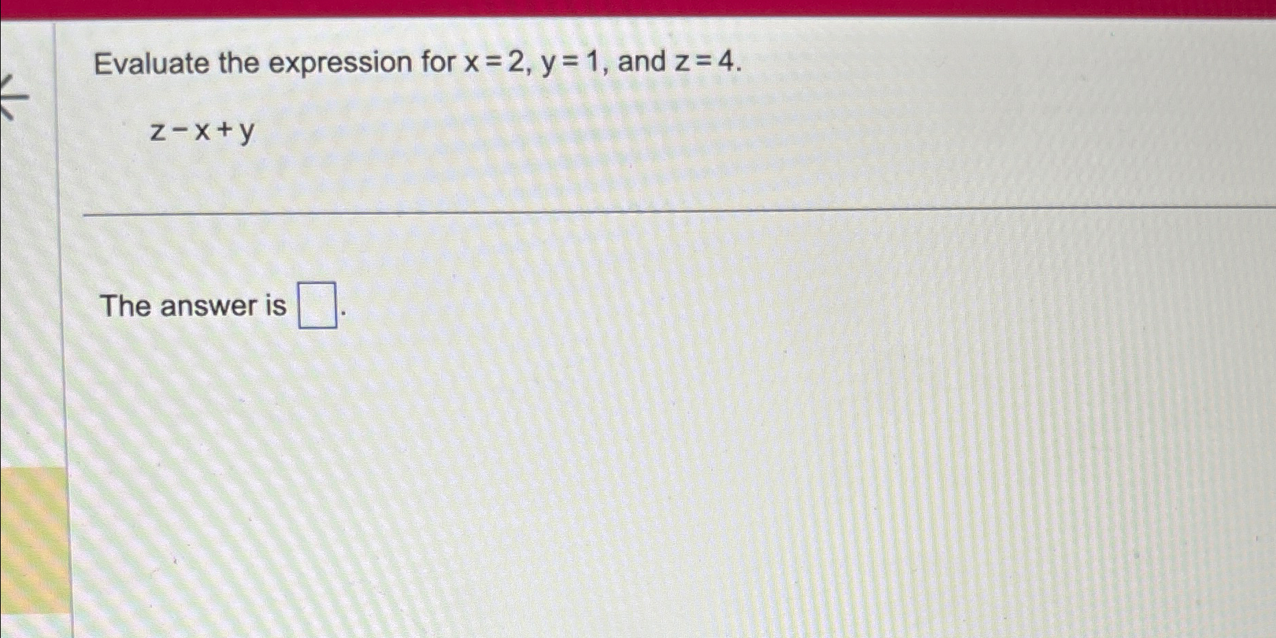 Solved Evaluate the expression for x=2,y=1, ﻿and | Chegg.com